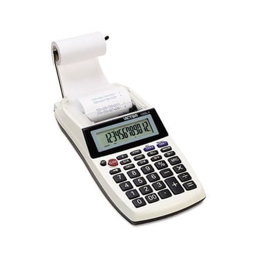 Casio HR-10RC Handheld Portable 12-Digit Printing Calculator, Black ...