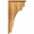 6"W x 14"D x 26"H Pescadero Rough Sawn Corbel w/Backplate, Western Red ...