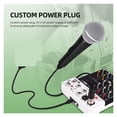V4 DJ Mixer Console 4 Channel Mixer Protable 48V Phantom Power USB With ...