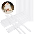 200 Pieces White Plastic Cake Dowel Rods Bulk for Tiered Cake ...