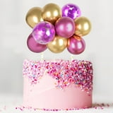 NIBOLOG 10Pcs 5Inch Balloons Thick Reusable Emulsion Rose Gold Cake ...