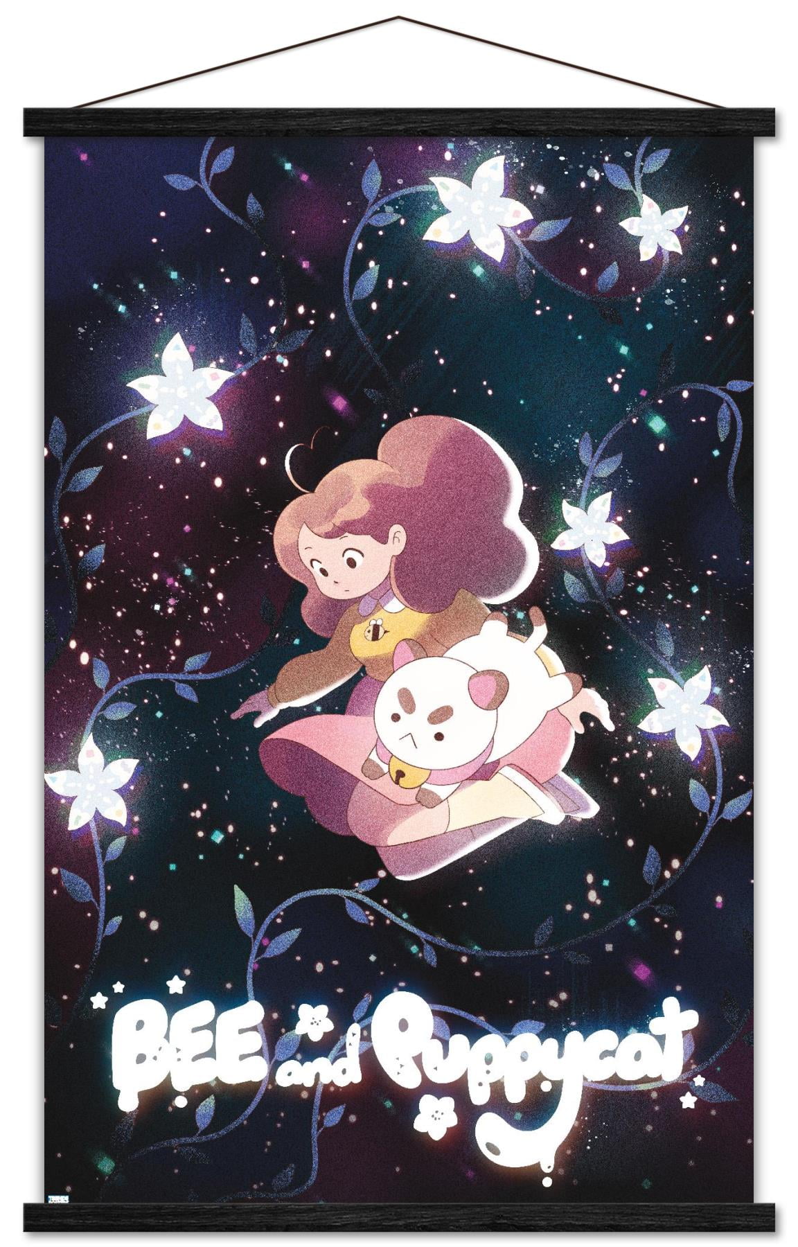 Bee And Puppycat - Space Flowers Key Art Wall Poster with Magnetic ...