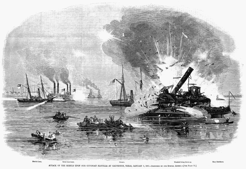Civil War Blockade 1863. Nthe Breaking Of The Federal Blockade Of ...