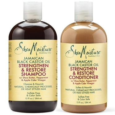 Shea Moisture Jamaican Black Castor Oil Strengthen & Restore Shampoo ...