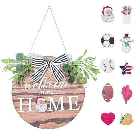 Welcome Come to Our Home Sign Changeable Seasonal Welcome Sign Front ...