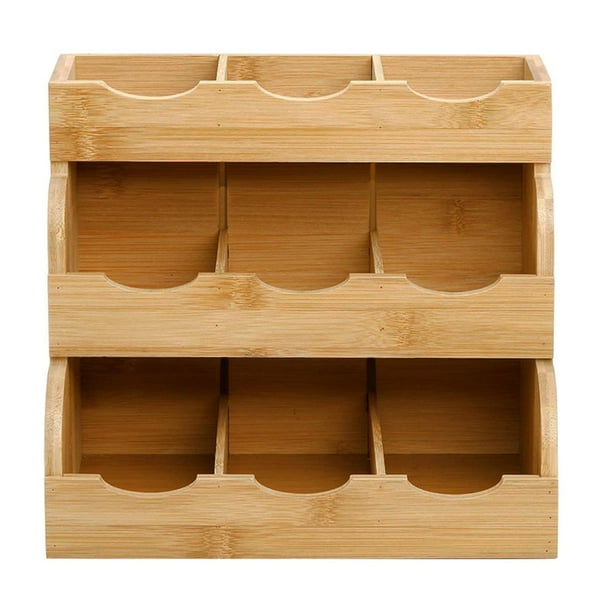 YUANOU Wooden Tea Bag Storage Rack Sugar Packets Coffee Bags Organizer ...