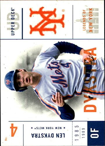 2001 Upper Deck Legends of NY #72 Len Dykstra MLB Baseball Trading Card ...