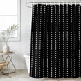 Black Faded Stripes Shower Curtain, Modern Abstract Art Minimalist ...