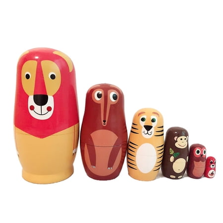 Cute Fox Nesting Dolls Matryoshka Doll Handmade Wooden Dolls For ...