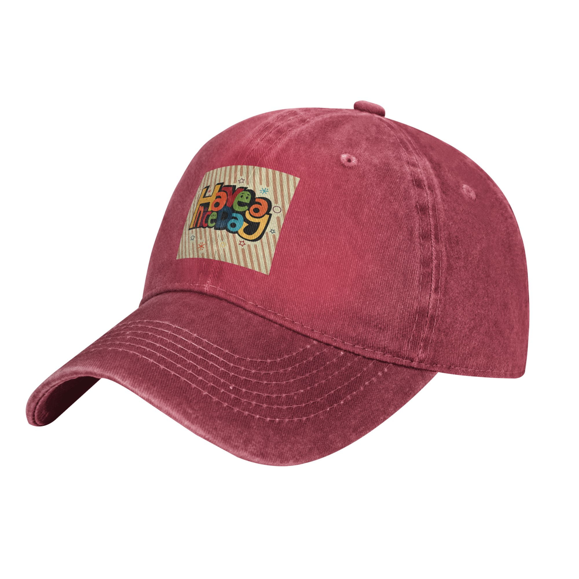 ZICANCN Mens Hats Unisex Baseball Caps-Have a Nice Day Symbols Hats for ...