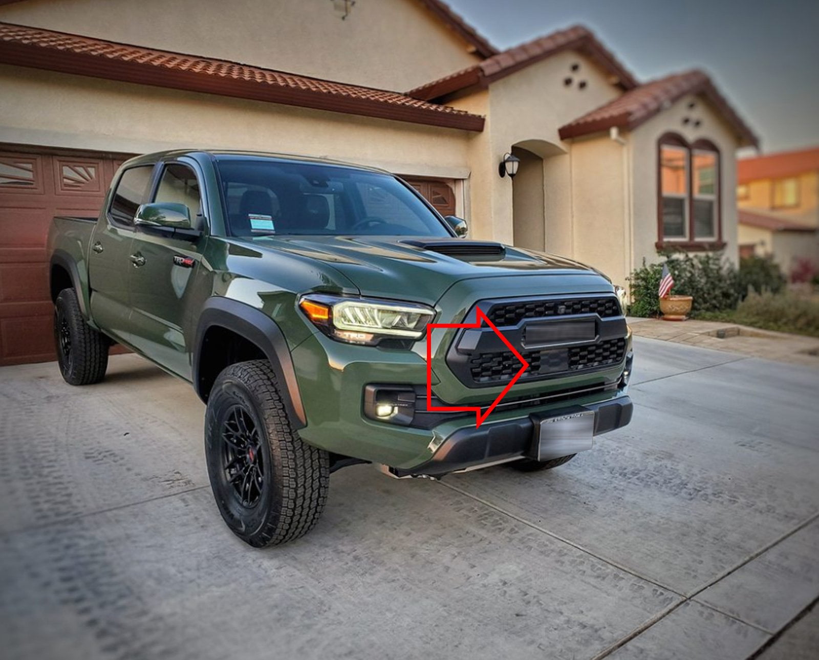 Toyota Tacoma TRD PRO Front Grill Garnish Radiator TSS Sensor Cover ...
