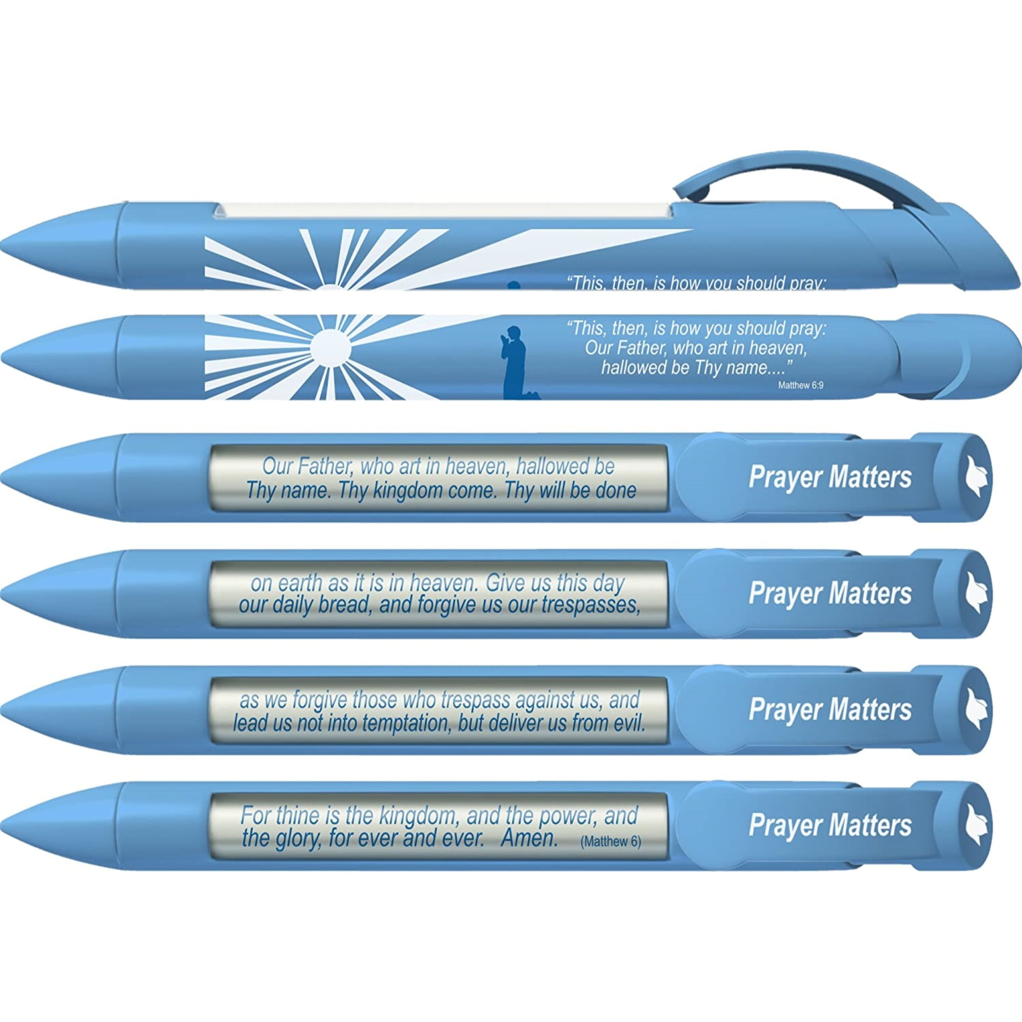 Greeting Pen Rotating Message Prayer Matters - Lord's Prayer Scripture ...