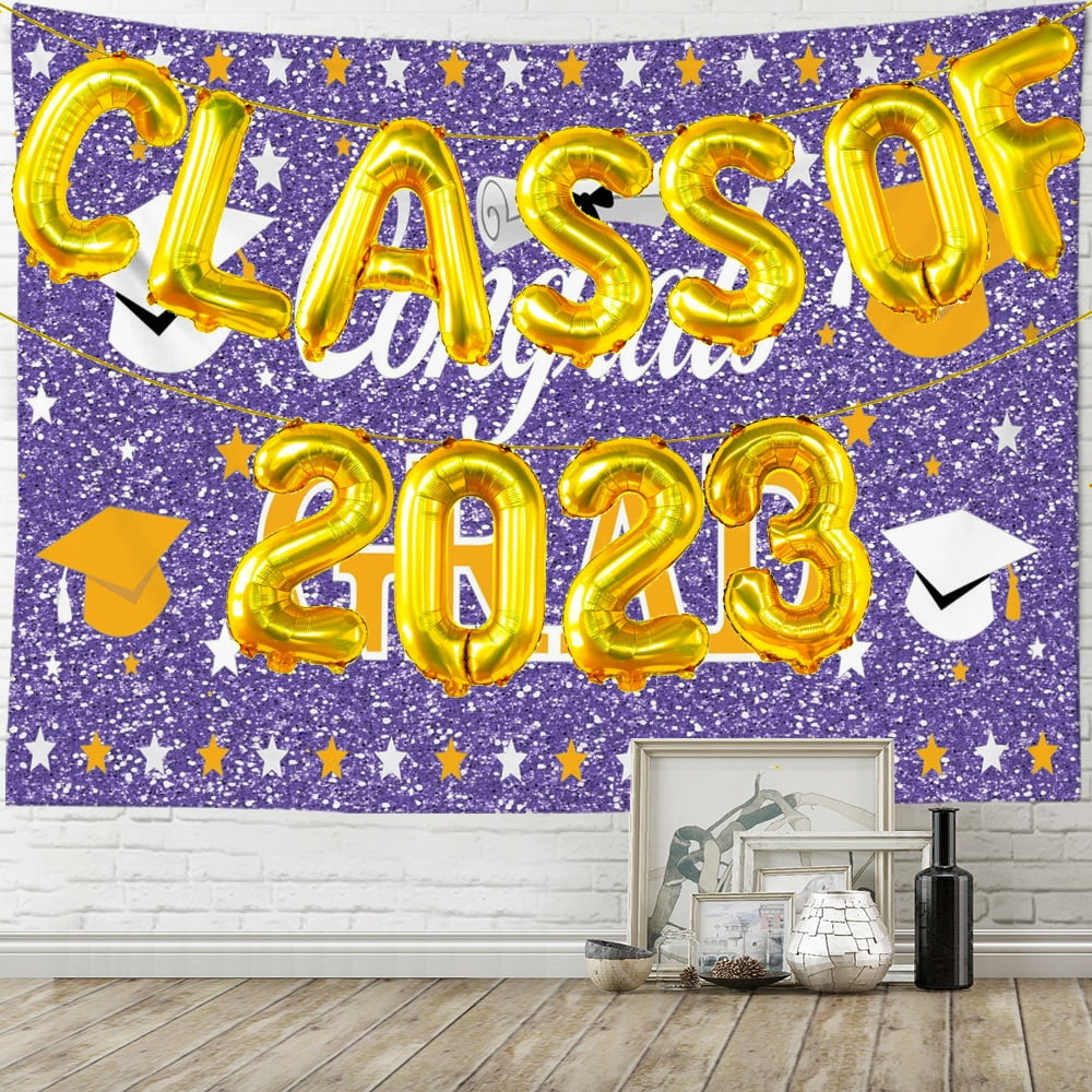 2023 Graduation Backdrop with 2023 Balloons,Graduation Party Background ...