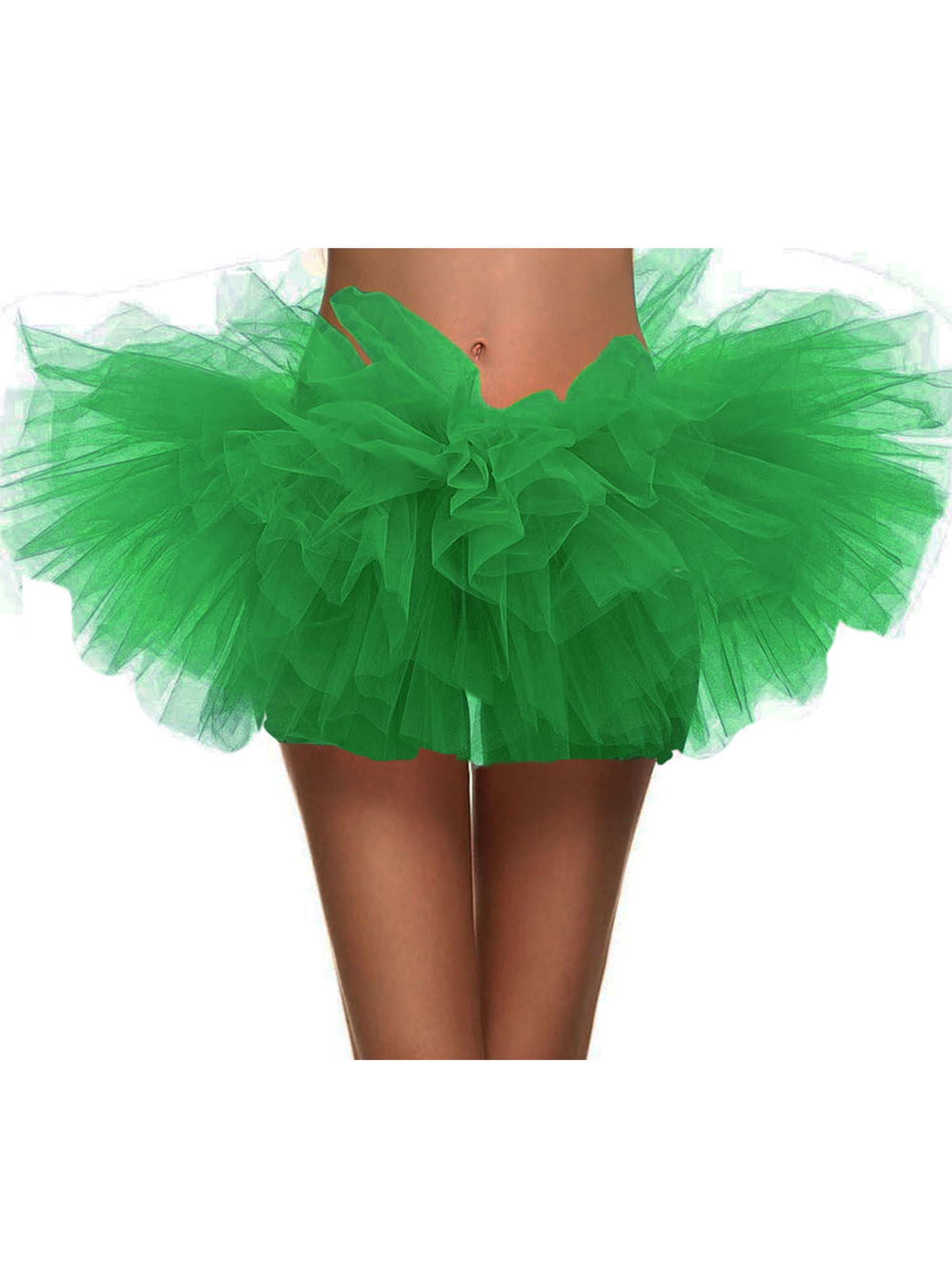 Womens Dance Tutu Layered Organza Clubwear Mini Skirt Party Dress