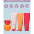Bliss Silicone Travel Bottles Refillable TSA-Approved 7-Piece Liquid ...