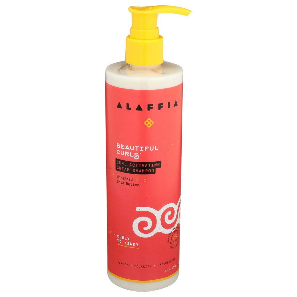 Alaffia Beautiful Curls Curl Activating Cream Shampoo, 12 Fluid Ounce ...
