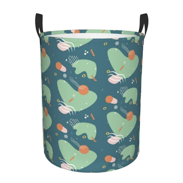 DouZhe Waterproof Collapsible Large Laundry Baskets, Abstract Geometric ...