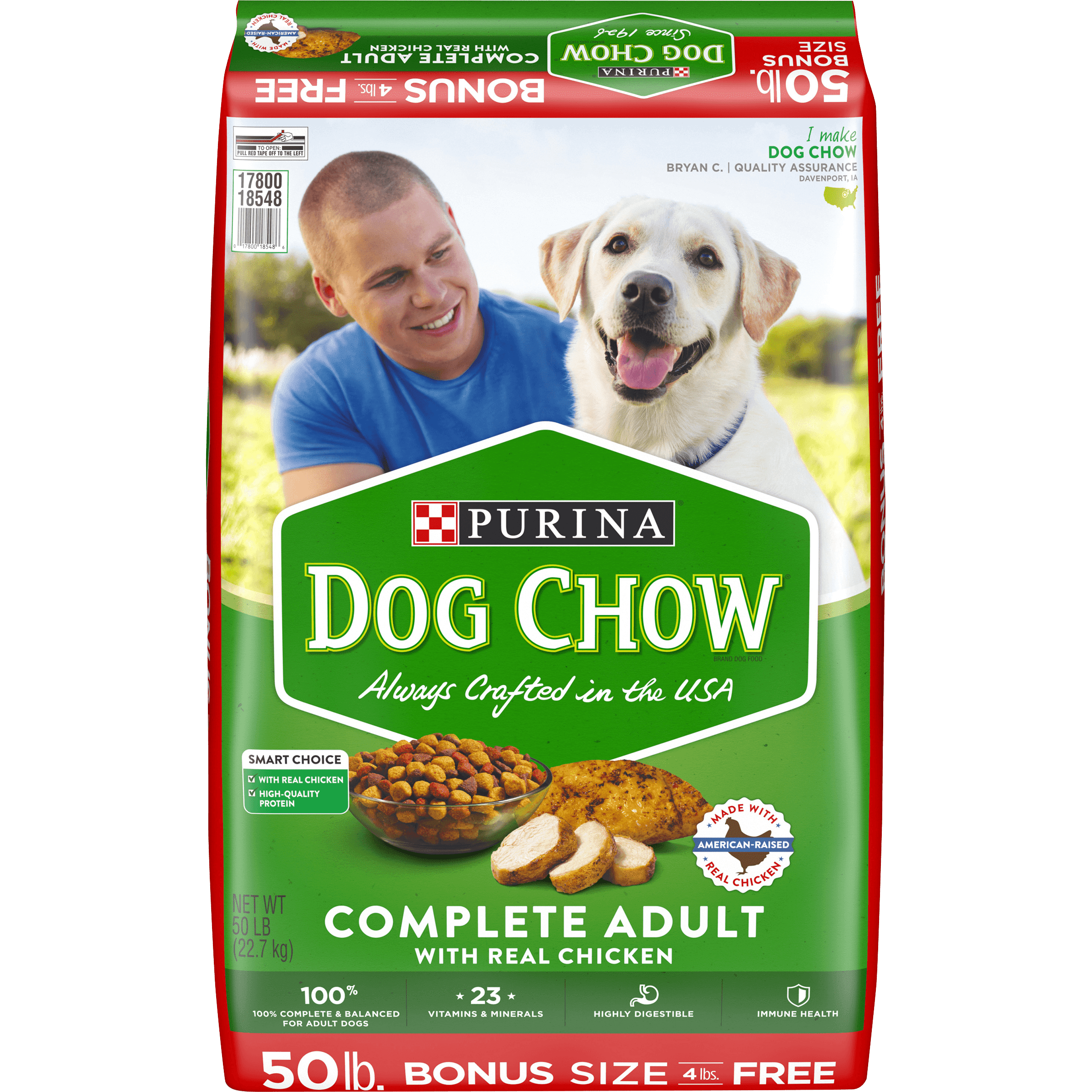 Purina Dog Chow Dry Dog Food Complete Adult With Real Chicken 50 Lb Purina Dog Chow Dry Dog Food Complete Adult With Real Chicken 50 Lb