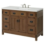 Sagehill Designs American Craftsman 48" Bathroom Vanity Base, Rustic ...