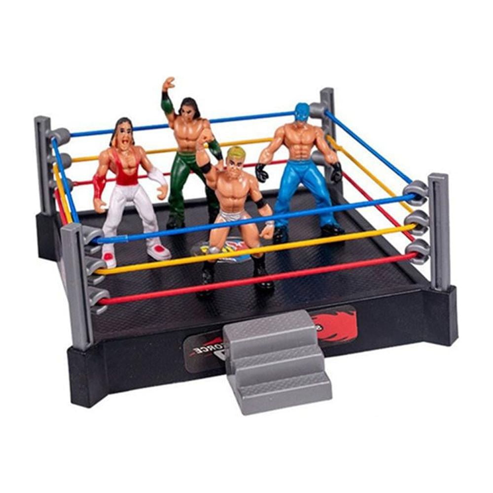 Tssuoun Fighting Toys Wrestling Toys Wrestler Toys Funny Wrestling Ring Set Kids Toys