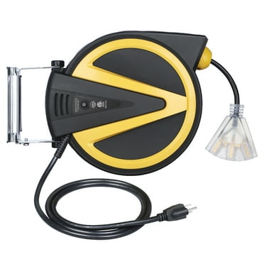 Bayco FL-800 Triple-Tap Extension Cord Retractable Reel - Walmart.com
