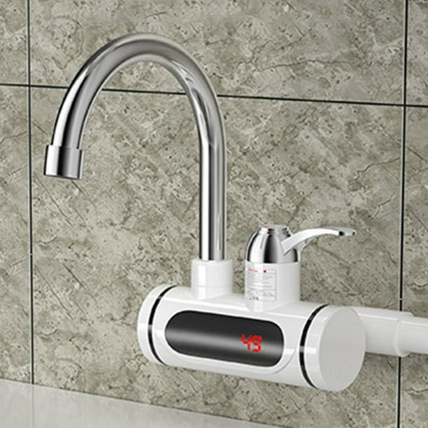 TB&W Electric Kitchen Water Heater Tap Waterproof Hot Cold Mixer Tap ...