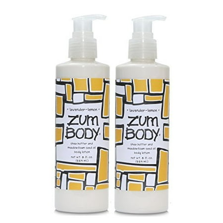 Zum Lavender-Lemon Body Lotion (Pack of 2) with Dandelion, Red clover ...