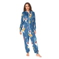 1-Pack Onesie Adult Hooded Pajamas, Soft Fleece Full Zip One Piece ...