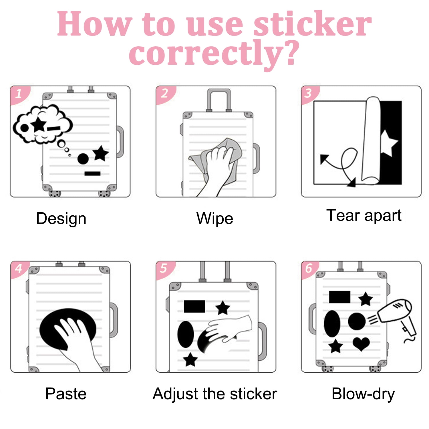 Click here for Mfg2020 50pcs Pink Cute Sticker prices
