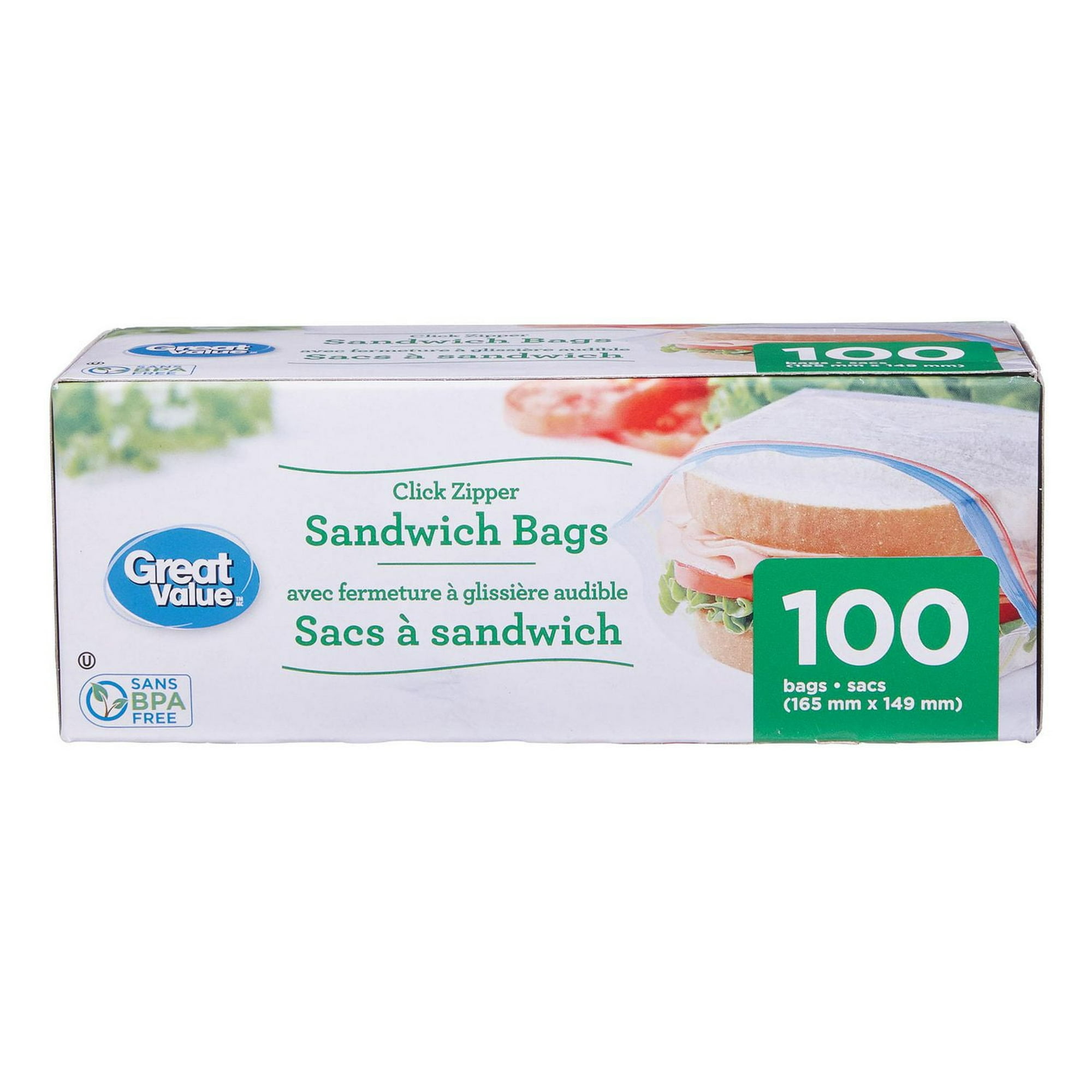 Click here for Great Value Zipper Seal Sandwich Bags prices