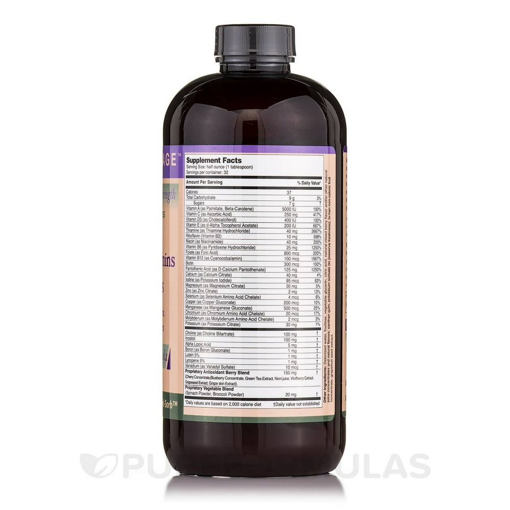Liquid Mega MultiVitamins & Minerals - 1 Pint (16 fl. oz) by Dr's ...