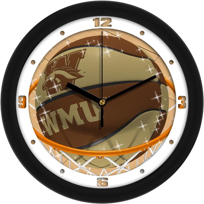 Suntime ST-CO3-WMU-SDCLOCK Western Michigan Broncos-Slam Dunk Wall ...