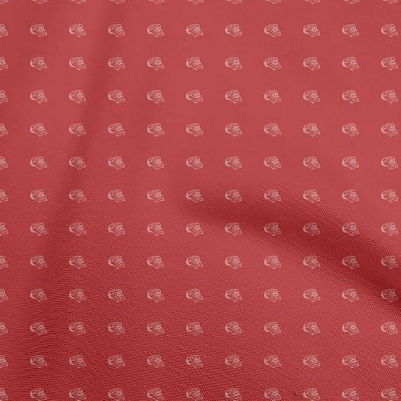 oneOone Cotton Cambric Red Fabric Retro Telephone Sewing Craft Projects ...