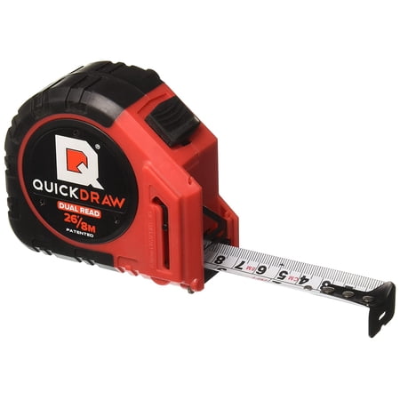 QUICKDRAW PRO Dual-Read 26 ft / 8M (Imperial/Metric) Self Marking Tape ...