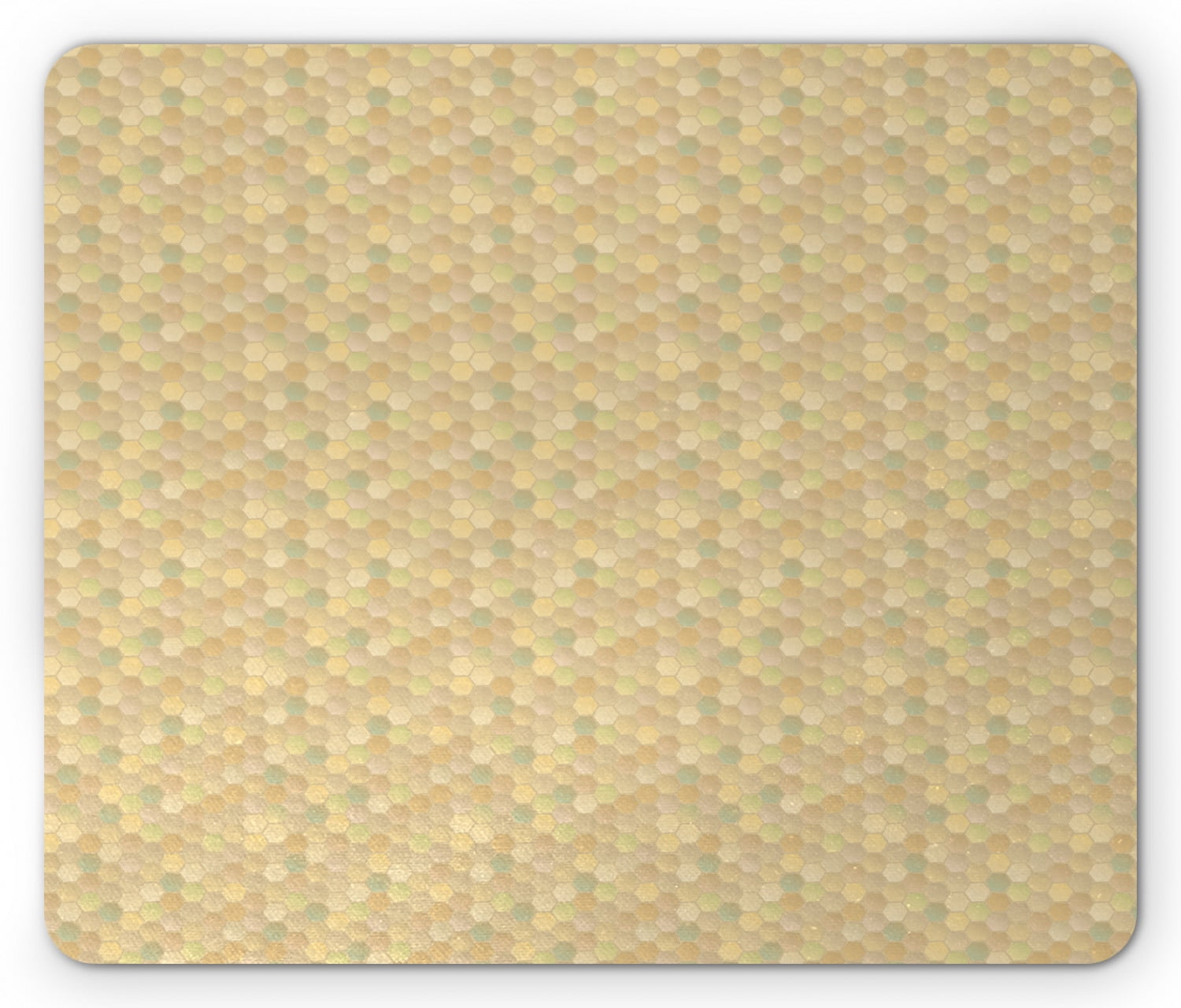 Neutral Color Mouse Pad, Modern Pastel Colored Honeycomb Like Pattern ...