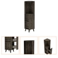 Dark Brown Color Scheme - Cup & Decor Storage - Corner Bar Area ...