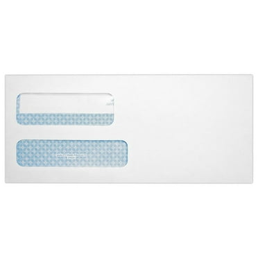 Envelopes.com #10 Double Window Envelope (4-1/8" x 9-1/2"), 24 lb with ...