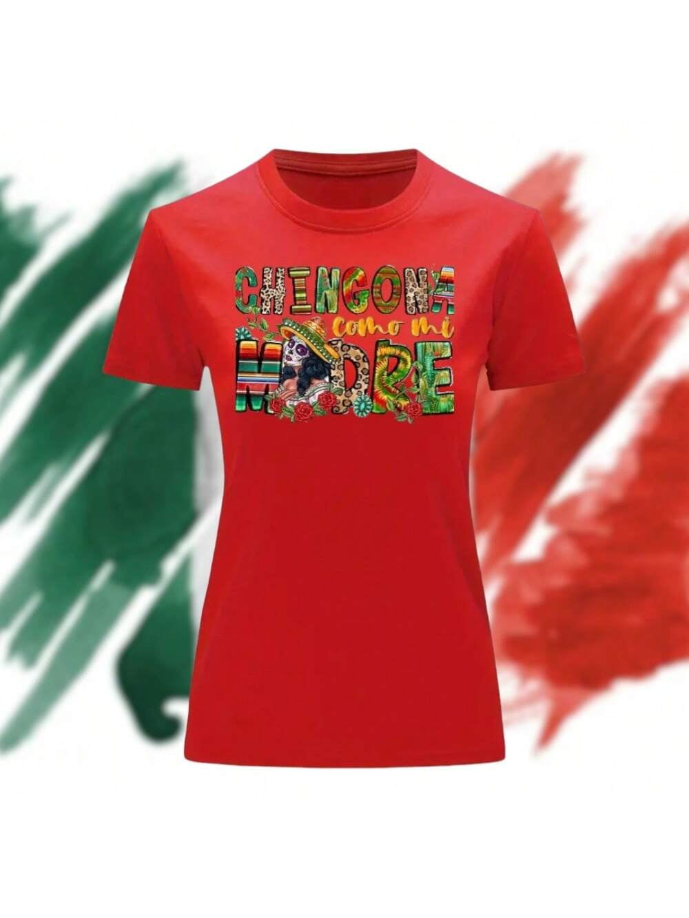 Playera Blusa Impresion Chin... Como mi Madre De Fiestas Patrias Mexico ...