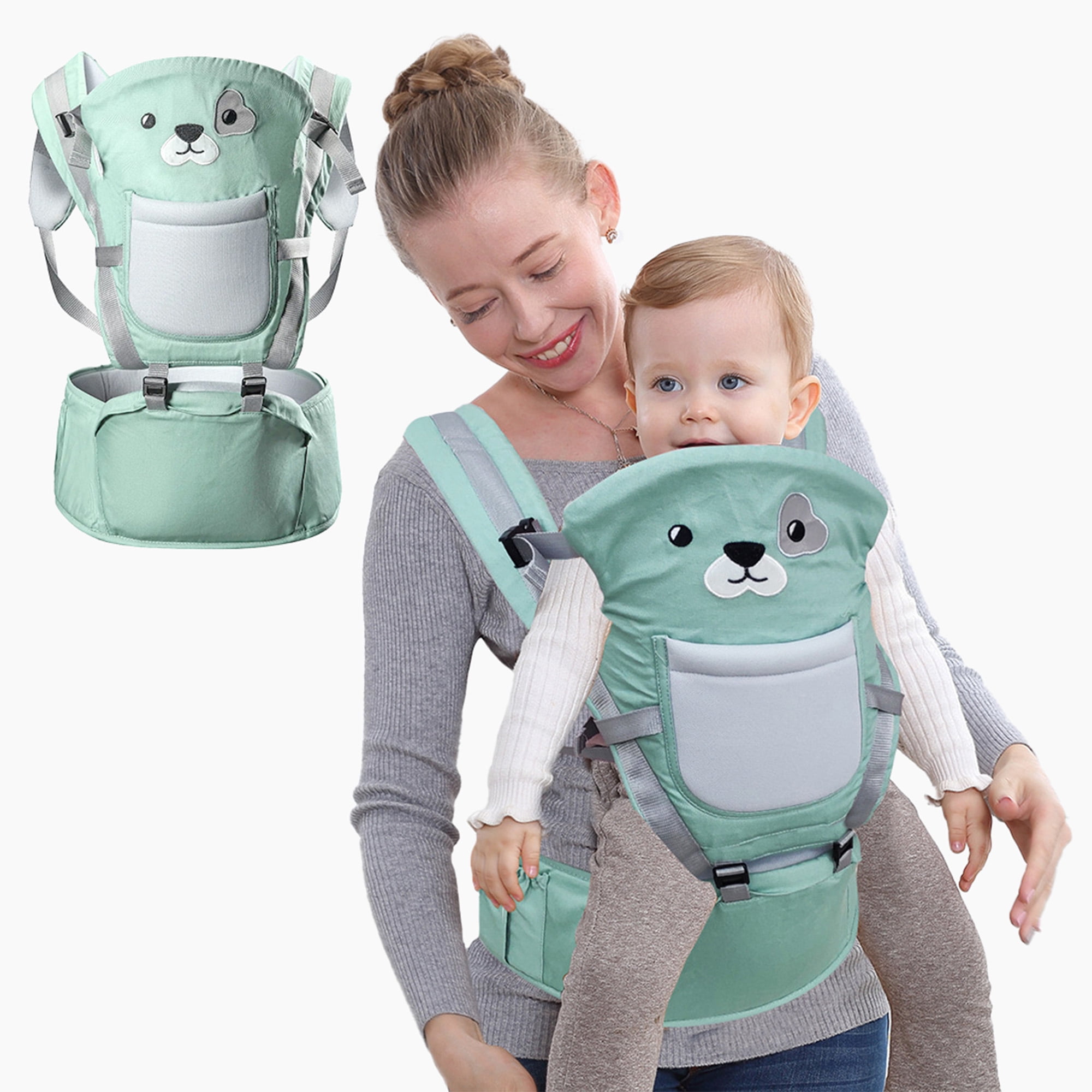 Canguro Cangurera Para Bebé 5 Posiciones Ergonómica Ecobaby Original ...