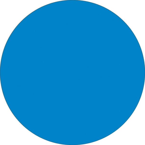 Tape Logic Inventory Circle Labels 1 1/2" Light Blue 500/Roll DL612C ...