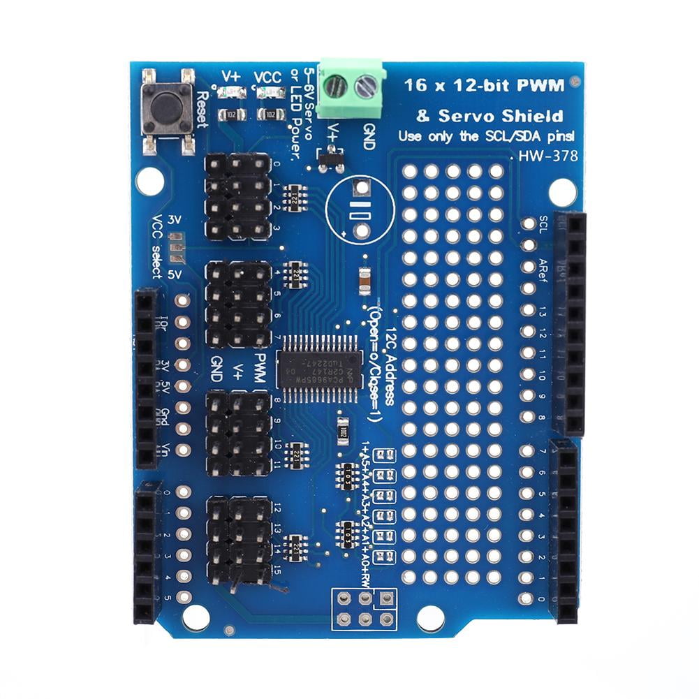 6 uds. Escudo de servocontrolador PWM con interfaz I2C de 16 canales y ...