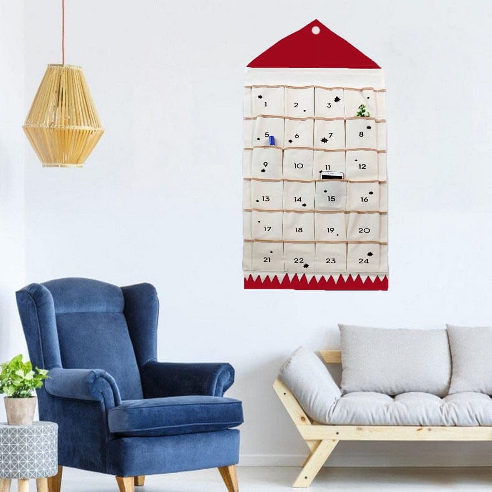 Click here for Jwshufel Christmas Advent Calendar Wall Hanging Ba... prices