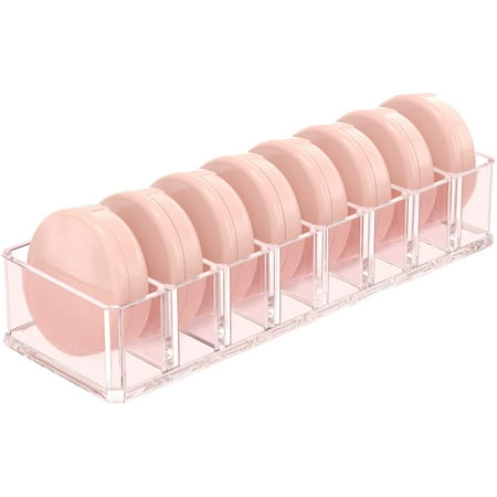 HSDAO-CN Clear Acrylic Makeup Compact Organizer, 8 Spaces Vanity ...