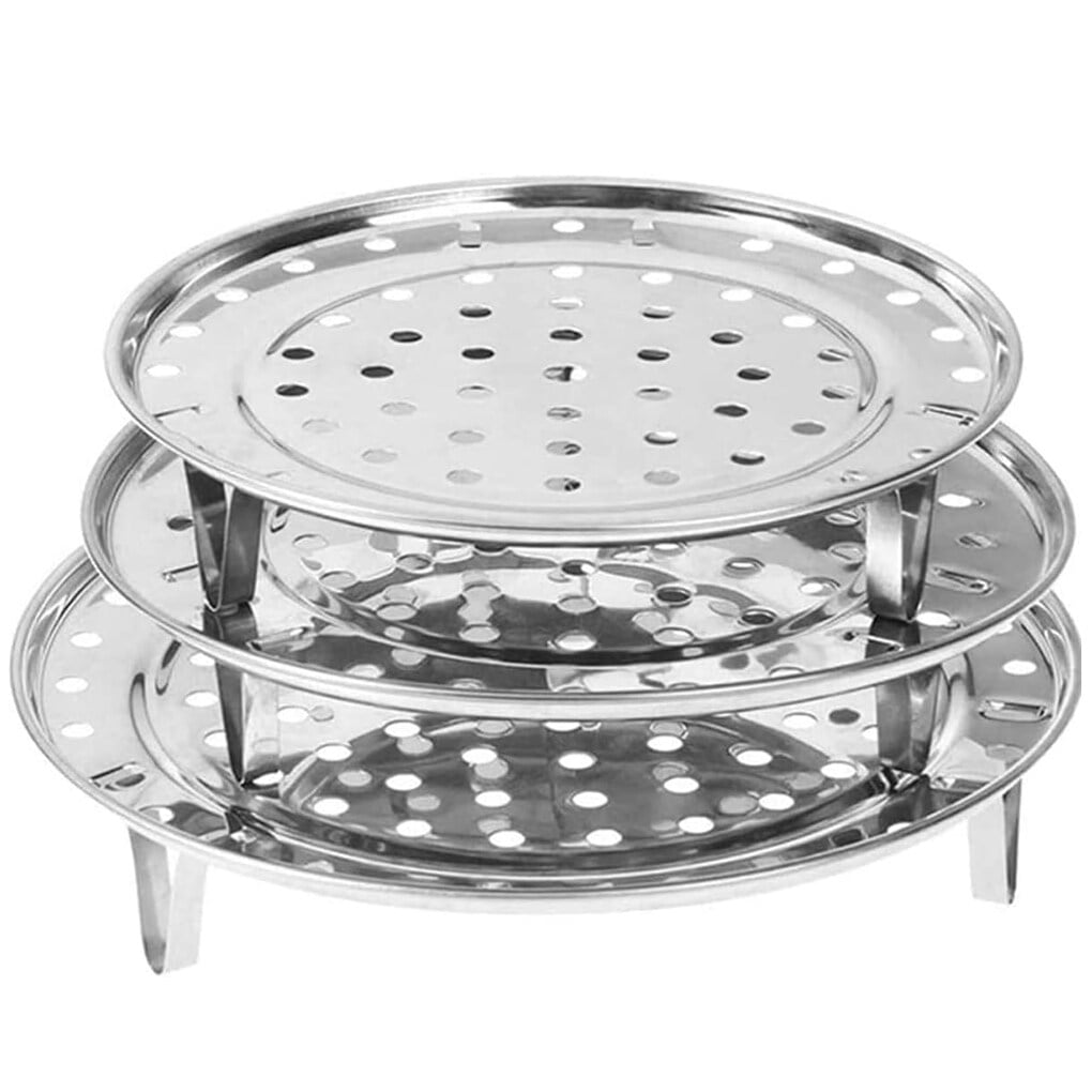 Thicken Stainless Steel Steamer Rack, Steamer Rack for Pots, Round ...