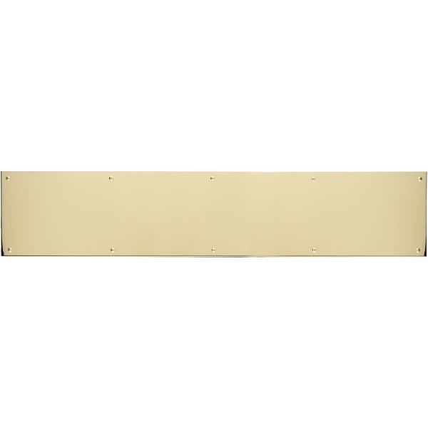 Home Decorative 8" X 34" Kick Plate Polished Brass-Aluminum Screw Mount ...