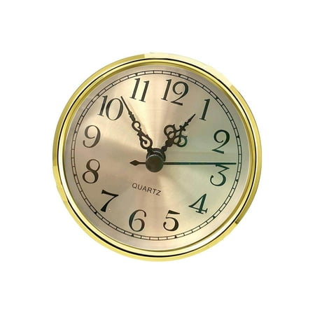 facefd 90mm Quartz Clock Insert Arabic Numbers Battery quiet Clock ...