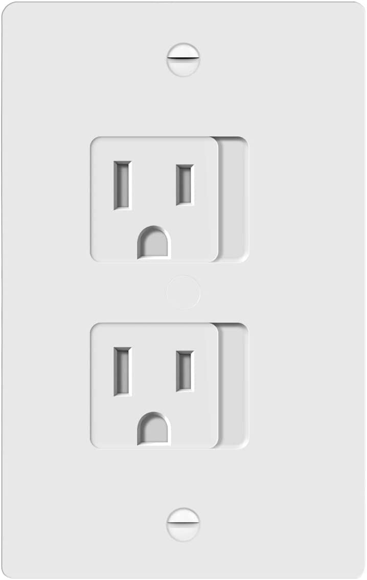 ENERLITES Child Proof Outlet Cover, Self-Closing, Fits Both Duplex and ...