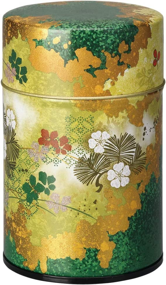 Steel Tea Caddy Can for Tea Leaf 3.5 oz 100 g Grace Green - Walmart.com