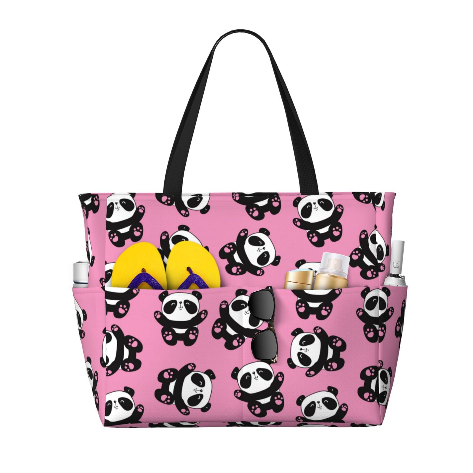 Click here for Saiise Cute Panda Print Large Capacity Beach Trave... prices