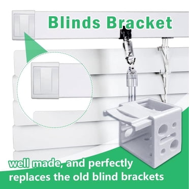 PAPADA 6 Pieces Vertical Blind Bracket White Profile Box Mounting ...